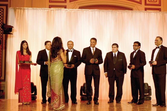 (Above): AIF Fundraising Committee (l-r): Sridar Iyengar, Sanjay ...